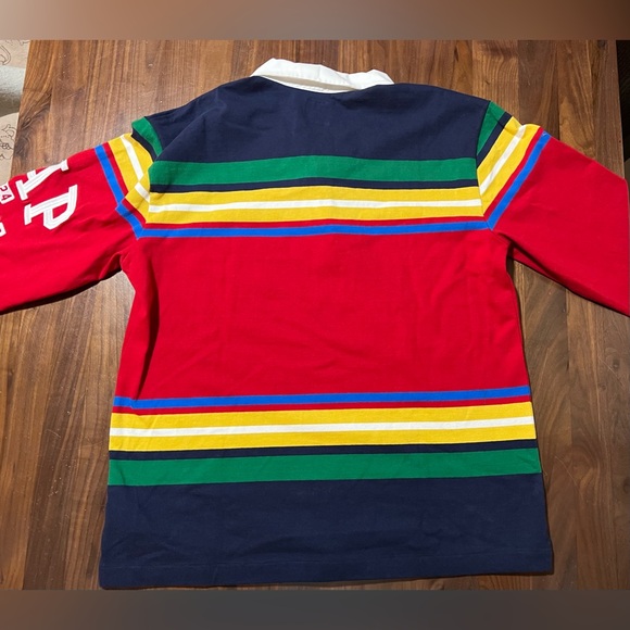 PALACE | Shirts | Palace Gap Rugby Shirt Navy Multi Stripe Mens Size ...